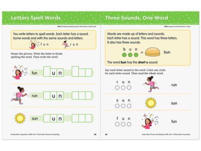 Phonics and Spelling Smart Start Workbook - K at Lakeshore Learning