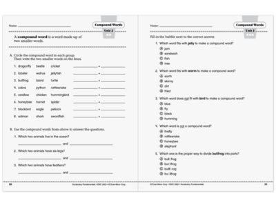 Vocabulary Fundamentals Workbook - Gr. 2 at Lakeshore Learning