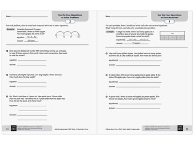 Math Fundamentals Workbook - Gr. 4 at Lakeshore Learning