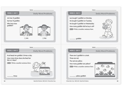 Daily Word Problems Workbook - Gr. 1 at Lakeshore Learning