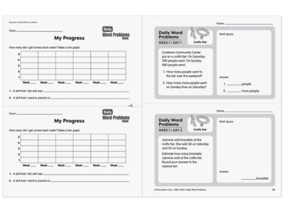 Daily Word Problems Workbook - Gr. 3 at Lakeshore Learning