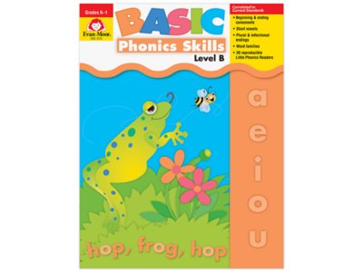 Basic Phonics Skills Workbook - K-Gr. 1 at Lakeshore Learning