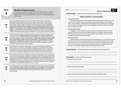 Daily Reading Comprehension Activities Workbook - Gr. 6 at Lakeshore ...