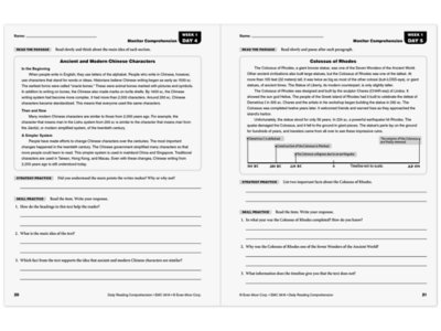 Daily Reading Comprehension Activities Workbook - Gr. 6 at Lakeshore ...