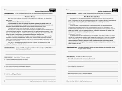 Daily Reading Comprehension Activities Workbook - Gr. 7 at Lakeshore ...