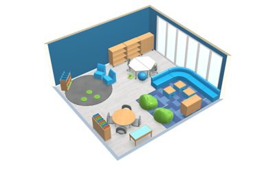 Sensory Exploration Room Layout | Lakeshore® Furniture
