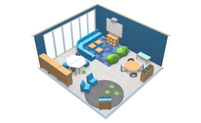 Sensory Exploration Room Layout | Lakeshore® Furniture