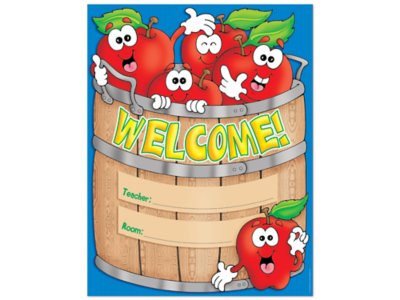 Basket of Apples Welcome Poster at Lakeshore Learning