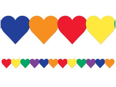 Colorful Heart Border at Lakeshore Learning