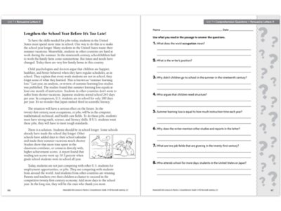 Comprehension Workbook - Gr. 5 at Lakeshore Learning