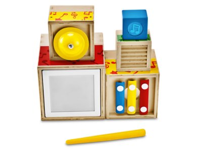 Stacking Music Blocks at Lakeshore Learning