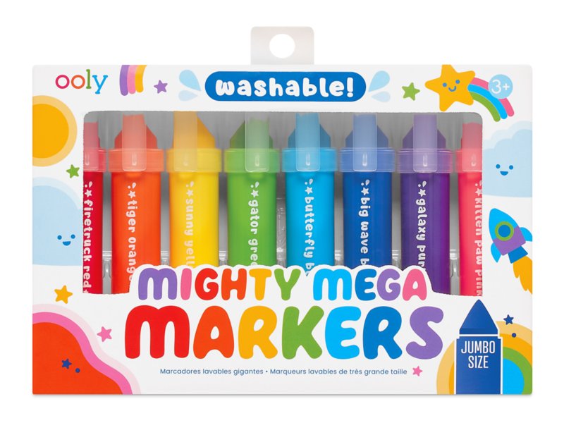 Jumbo Mighty Mega Markers - Set of 8 at Lakeshore Learning