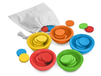 Sort & Count Wooden Cups at Lakeshore Learning