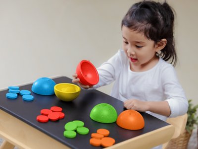 Sort & Count Wooden Cups at Lakeshore Learning