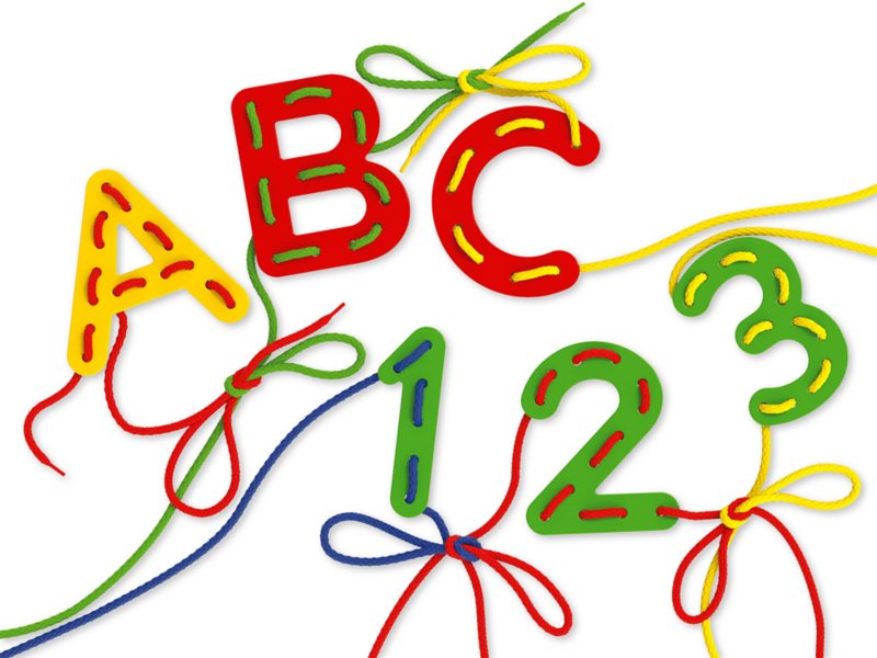 Lacing Letters and Numbers at Lakeshore Learning