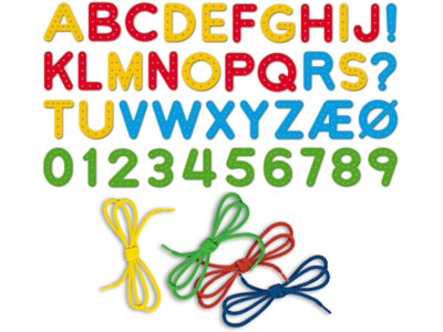 Lacing Letters and Numbers at Lakeshore Learning