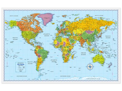 World Map Countries High Resolution