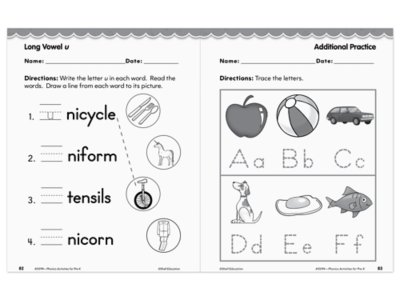 Phonics for Pre-Kindergarten Workbook at Lakeshore Learning