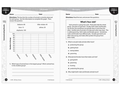 180 Days of Science Workbook - Gr. 3 at Lakeshore Learning