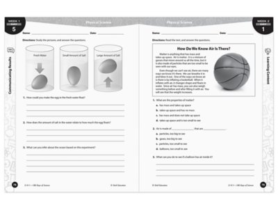 180 Days of Science Workbook - Gr. 5 at Lakeshore Learning
