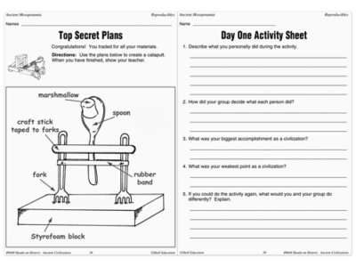Ancient Civilizations Activities Workbook at Lakeshore Learning