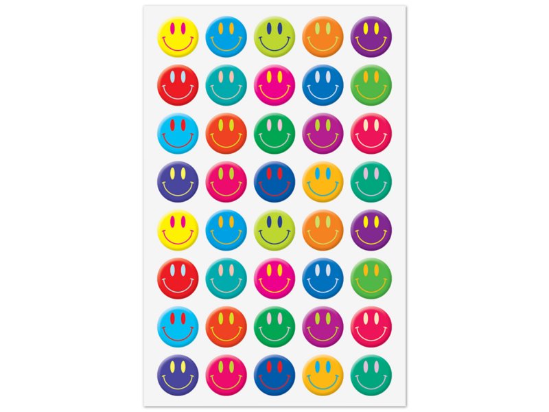 Bright Smiley Face Stickers at Lakeshore Learning
