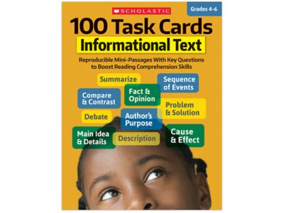 Informational Text 100 Task Cards Workbook at Lakeshore Learning