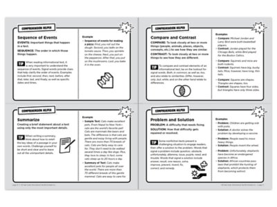 Informational Text 100 Task Cards Workbook at Lakeshore Learning