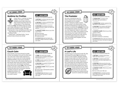 Text Evidence 100 Task Cards Workbook at Lakeshore Learning