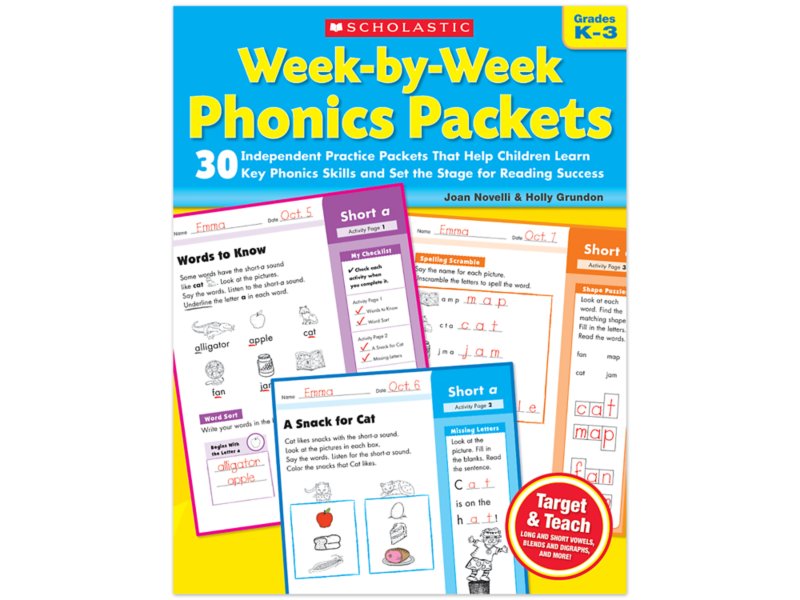 Phonics Week-By-Week Packets Workbook at Lakeshore Learning