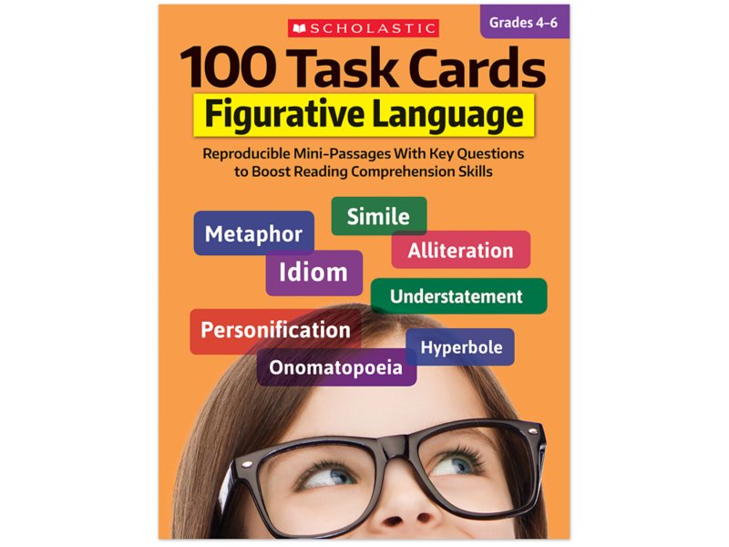 Figurative Language 100 Task Cards Workbook at Lakeshore Learning