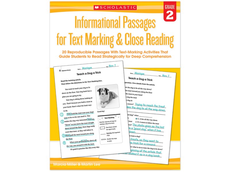 Text Marking & Close Reading Workbook - Gr. 2 at Lakeshore Learning