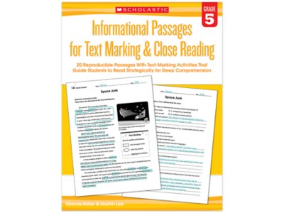 Text Marking & Close Reading Workbook - Gr. 5 at Lakeshore Learning