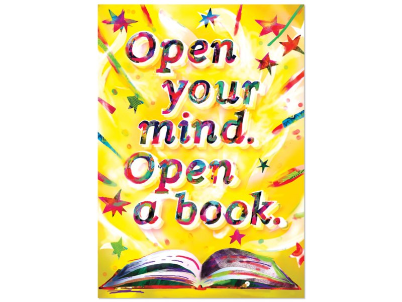 POP! Open Your Mind, Open a Book Poster at Lakeshore Learning