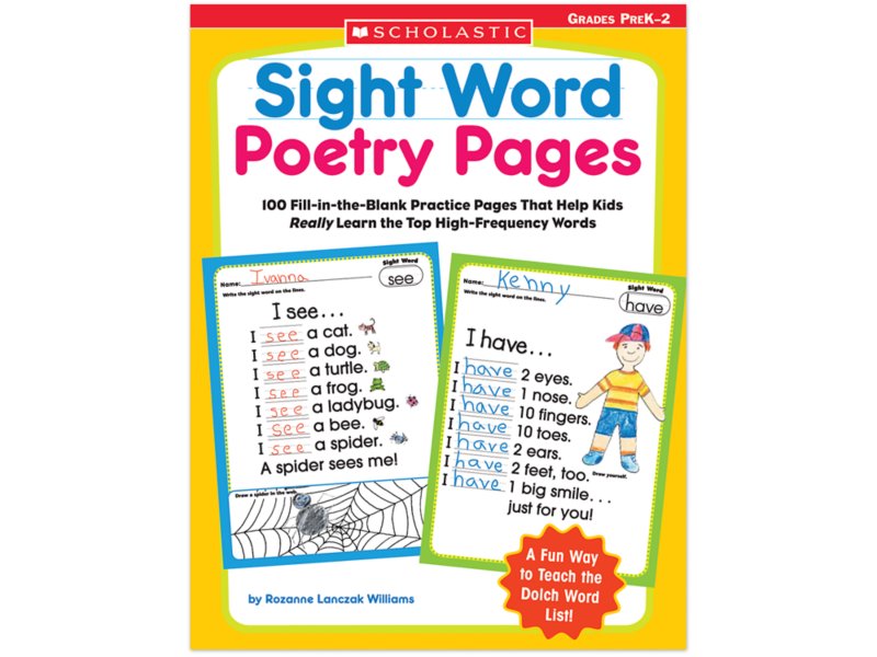Sight-Word Poetry Workbook at Lakeshore Learning