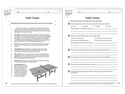25 Complex Text Passages Workbook - Gr. 6 at Lakeshore Learning