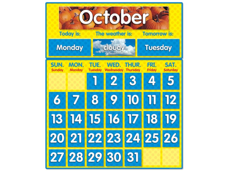 Photo Card Calendar Bulletin Board Set at Lakeshore Learning