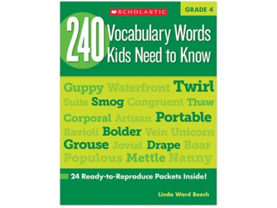 240 Words Kids Need to Know Workbook - Gr. 4 at Lakeshore Learning
