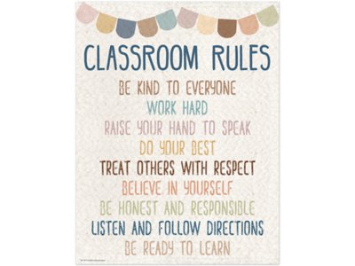 Everyone Is Welcome Classroom Rules Poster at Lakeshore Learning