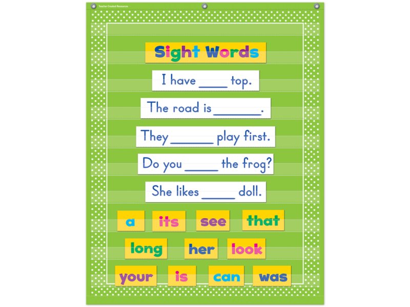 Lime Polka Dot Pocket Chart at Lakeshore Learning