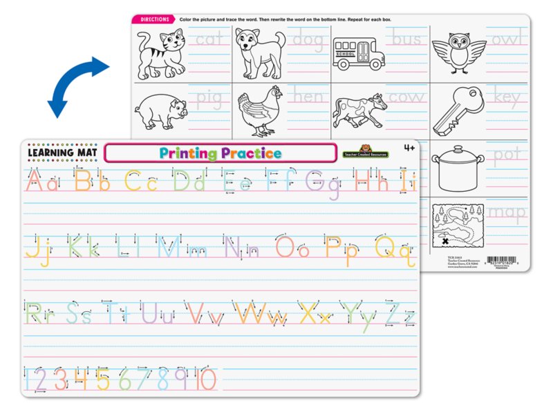 Printing Practice Learning Mat at Lakeshore Learning