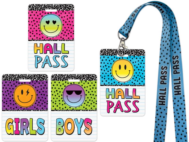 Brights 4Ever Student Hall Pass Lanyards at Lakeshore Learning