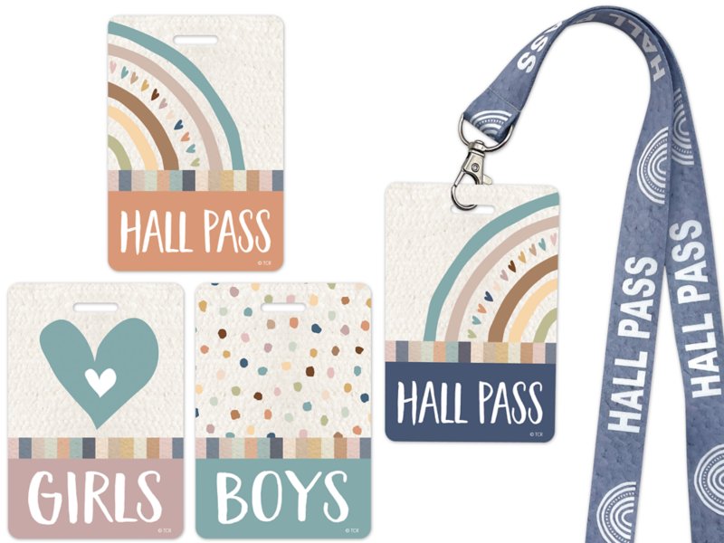 Everyone Is Welcome Student Hall Pass Lanyards at Lakeshore Learning