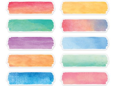 Watercolor Label Accents at Lakeshore Learning