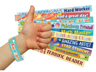 Positive Reinforcement Wristbands at Lakeshore Learning