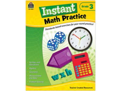Instant Math Practice Workbook - Gr. 3 at Lakeshore Learning