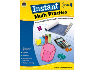 Instant Math Practice Workbook - Gr. 4 at Lakeshore Learning