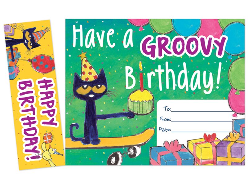 Pete the Cat® Bookmark Birthday Certificates at Lakeshore Learning