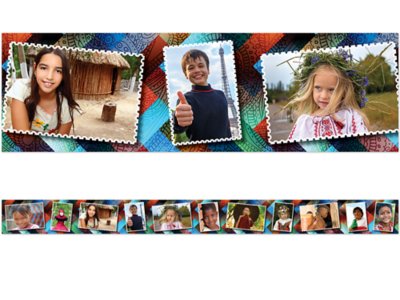 Multicultural Kids Photo Border at Lakeshore Learning