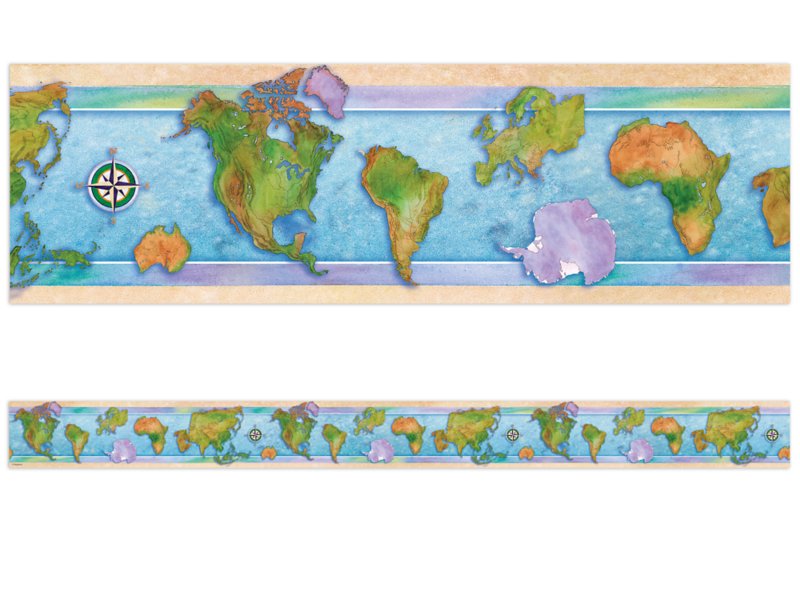 World Map Border at Lakeshore Learning